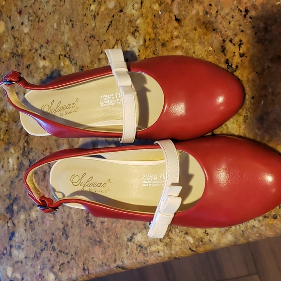 softwear by beacon | Shoes | Softwear By Beacon Red And White Womens ...